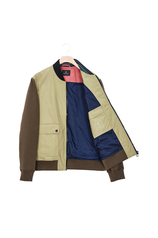 Paul Smith폴스미스 Ps Paul Smith 배색 슬리브 봄버 자켓 Sivillage 에스아이빌리지