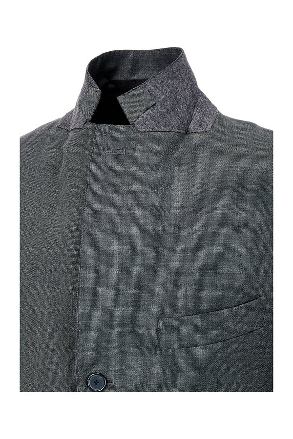 Man On The Boon맨온더분 Loro Piana Fabric 텍스처 울 블렌드 싱글 자켓 Sivillage