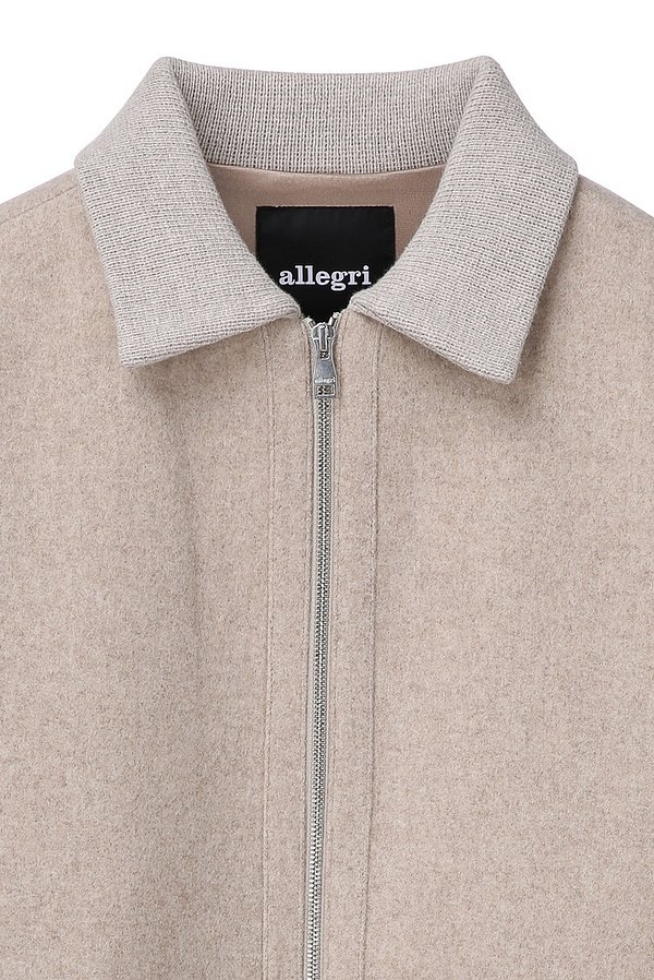 Allegri알레그리 다크 베이지 2tone Wool 하이브리드 점퍼 Arsw3c201i3 Sivillage