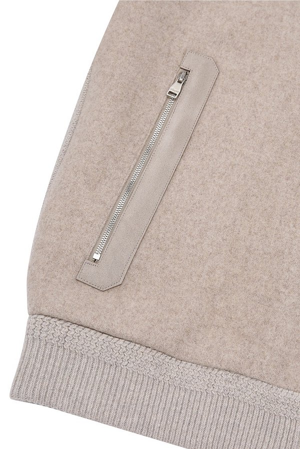 Allegri알레그리 다크 베이지 2tone Wool 하이브리드 점퍼 Arsw3c201i3 Sivillage