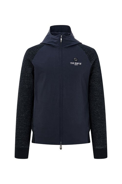 Philipp Plein Golf필립플레인 골프 Men 크롬 하이브리드 윈드프루프 스웨터 후드 자켓 Si