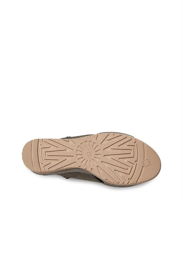 Ugg어그 For Women 볼드 크로스 스웨이드 웨지힐 애봇 슬라이드 Sivillage 에스아이빌리지
