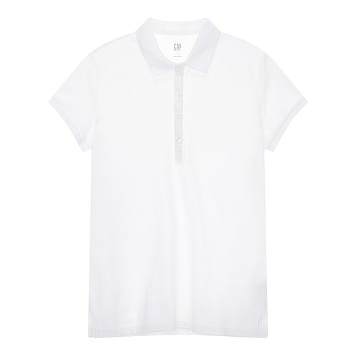 Gap Adults갭 ★갭 여성 20년 Spring★ 솔리드 슬릿 하프 피케 셔츠 Sivillage 에스아이빌리지