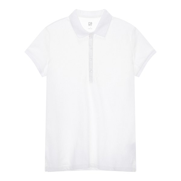 Gap Adults갭 ★갭 여성 20년 Spring★ 솔리드 슬릿 하프 피케 셔츠 Sivillage 에스아이빌리지