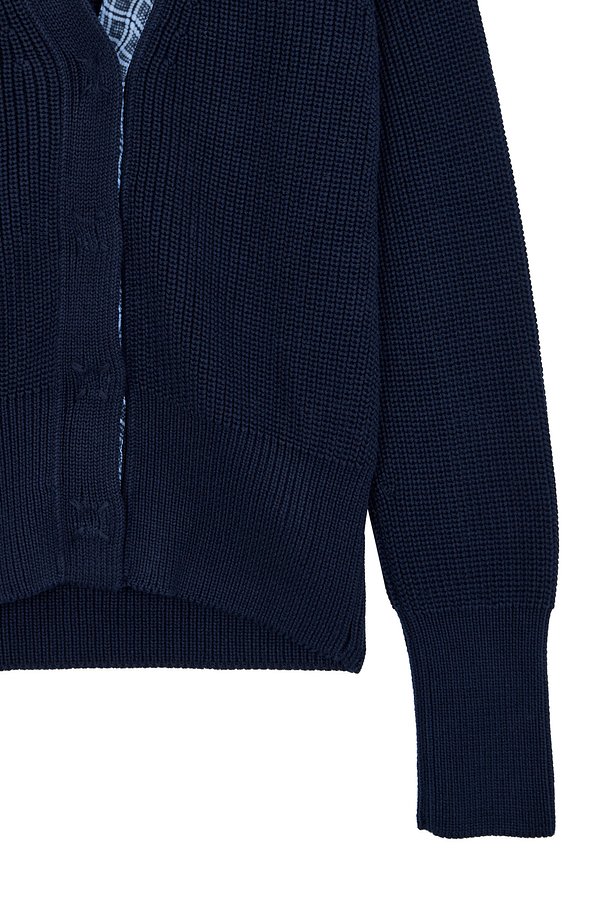 Paul Smith폴스미스 Ps Paul Smith 여성 언발 체크 패치 니트 가디건 Sivillage 에스아이빌리지