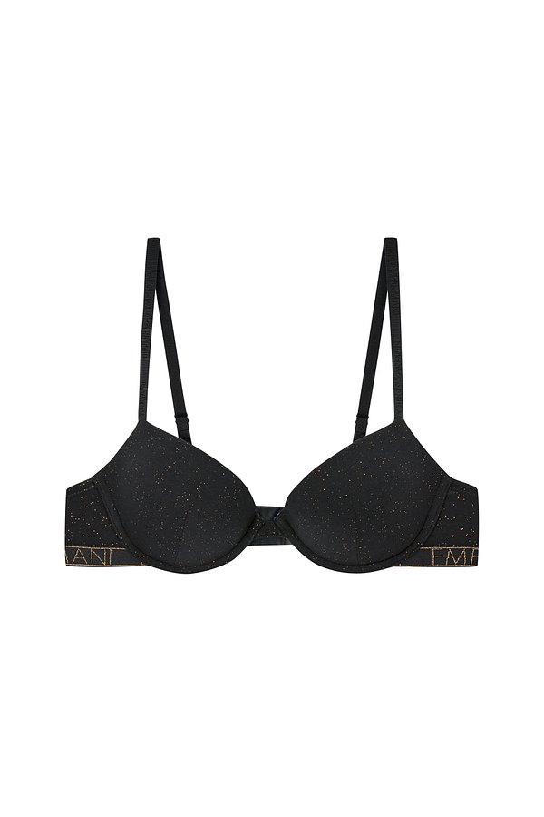 Emporio Armani Underwear엠포리오 아르마니 언더웨어 여성 로고 밴드 글리터 푸쉬업 브라 Si