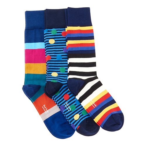 Paul Smith폴스미스 스트라이프 패턴 롱 삭스 3pack Sivillage 에스아이빌리지