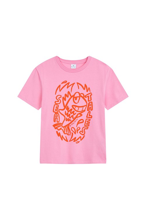 Paul Smith폴스미스 Ps Paul Smith 여성 피쉬 그래픽 크루넥 티셔츠 Sivillage 에스아이빌리지