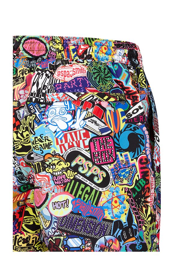 Paul Smith폴스미스 스티커 프린트 스윔 쇼츠 Sivillage 에스아이빌리지