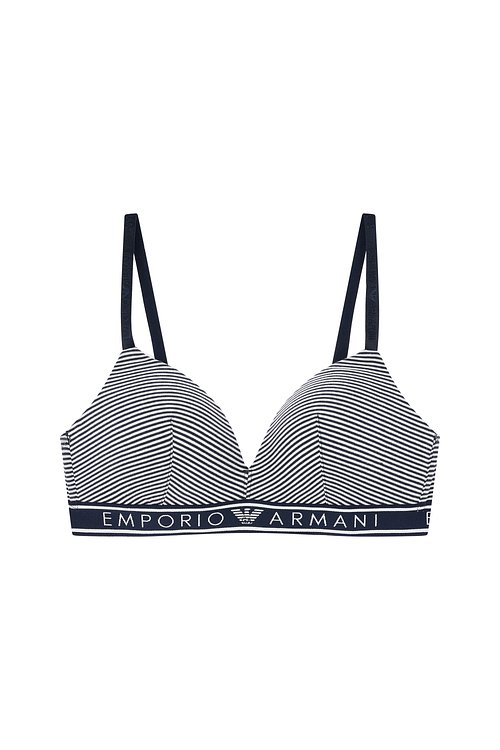 Emporio Armani Underwear엠포리오 아르마니 언더웨어 여성 패턴드 로고 밴딩 패디드 트라이앵글 브라 S