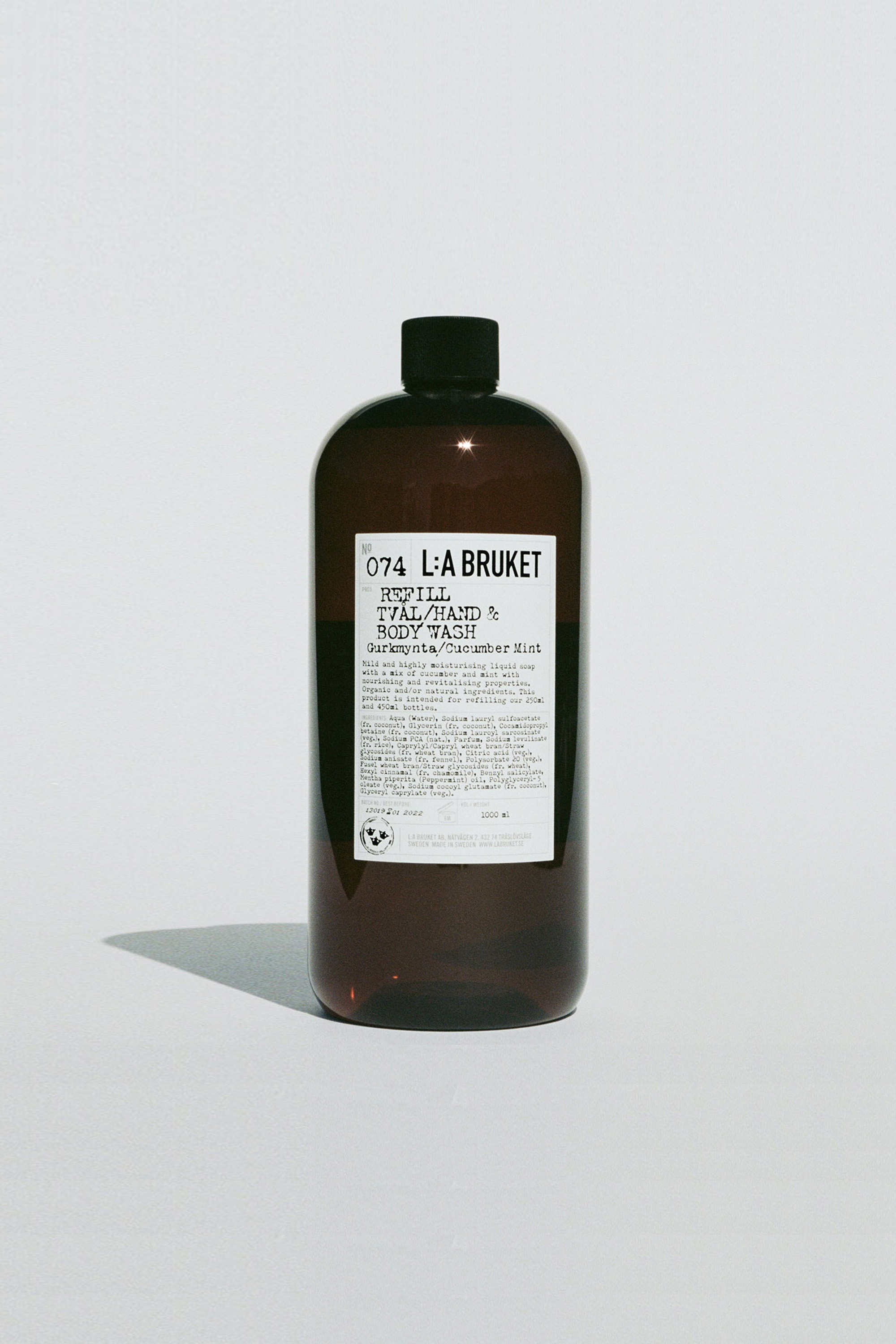 La Bruket 라부르켓 [클리어런스] 핸드 And 바디워시 큐컴버 민트 리필 1000ml S I Village 에스아이빌리지