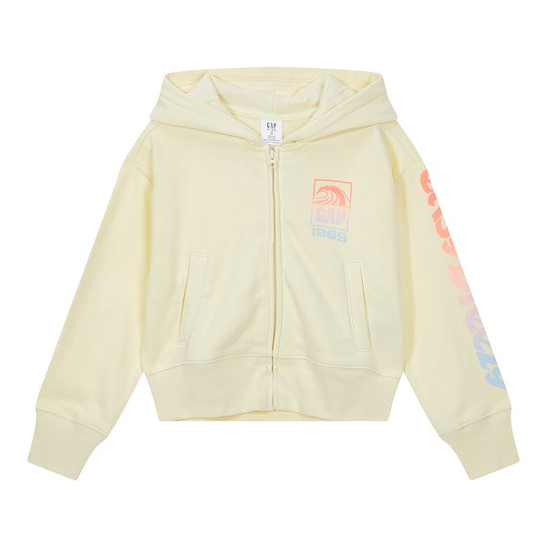 ★갭키즈 21년 Summer★ 키즈 여아 6 14세 컬러풀 로고 그래픽 후드 집업 Sivillage