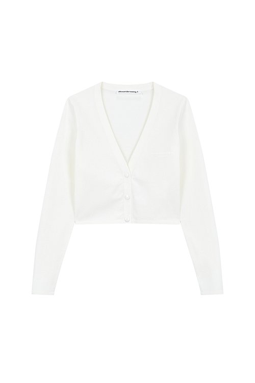 Alexanderwang알렉산더왕 Alexanderwangt 미니 로고 브이넥 가디건 Sivillage 에스