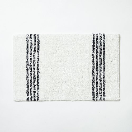 Jaju자주 더블 스트라이프 코튼 매트70x45cm Sivillage 에스아이빌리지