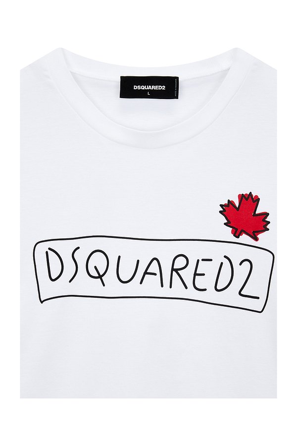 Dsquared2디스퀘어드2 메이플 로고 프린트 티셔츠 Sivillage 에스아이빌리지