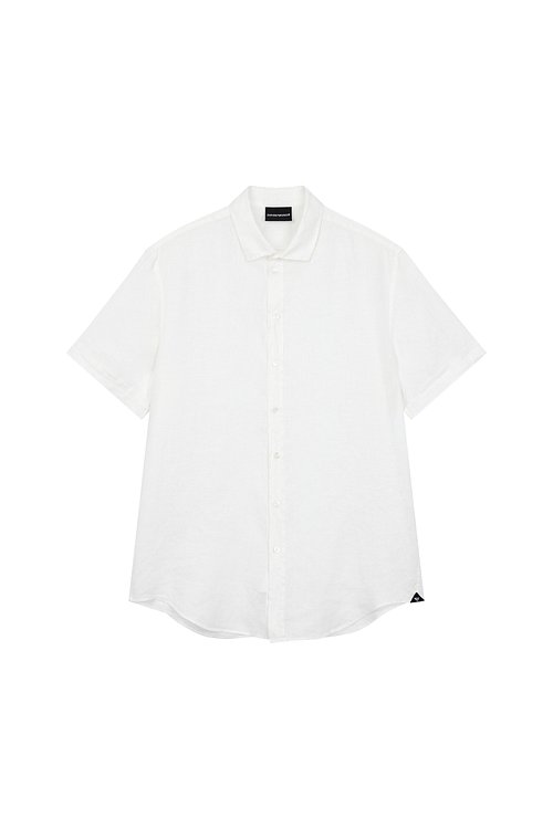 Emporio Armani엠포리오 아르마니 남성 이지 숏 슬리브 린넨 셔츠 Sivillage 에스아이빌리지