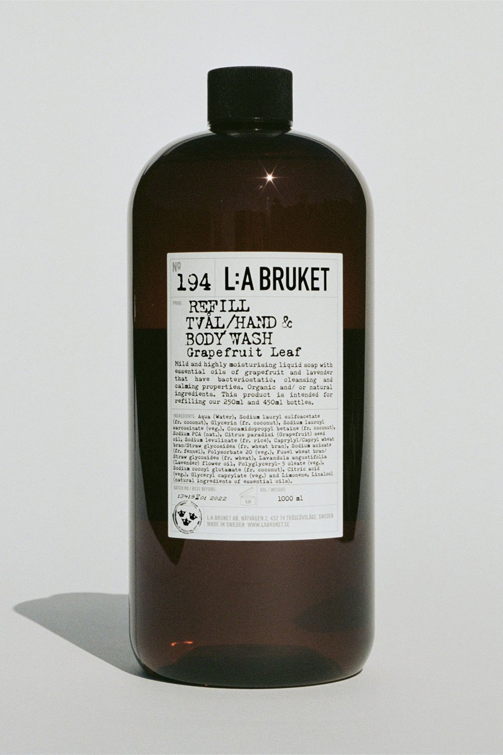 La Perva 라페르바 [라부르켓] 핸드 And 바디워시 그레이프프룻 리프 리필 1000ml S I Village 에스아이빌리지