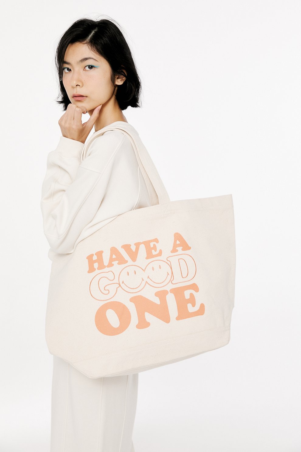 Gcut지컷 Smiley® 스마일리 캔버스 에코백 Sivillage 에스아이빌리지