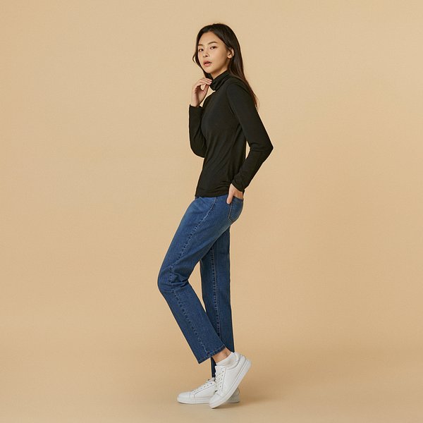 Jaju자주 여 스트레이트핏 데님 팬츠 Sivillage 에스아이빌리지