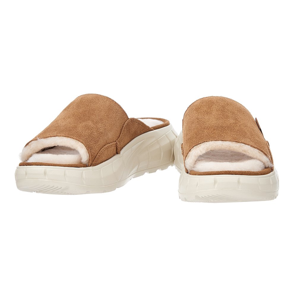 Ugg어그 For Women 퍼 라이너 스웨이드 샌들 웨스트사이더 슬라이드 Sivillage 에스아이빌리지