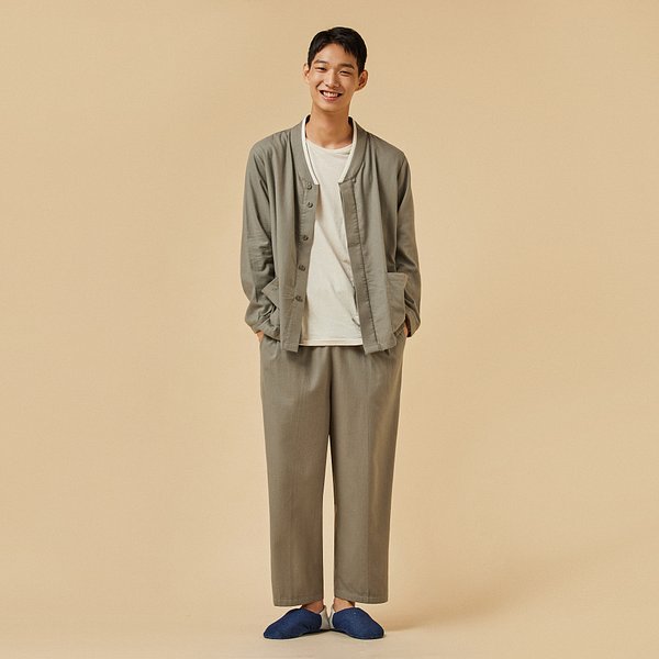Jaju자주 남 자주롭다 한복 플란넬 파자마 셔츠 Sivillage 에스아이빌리지