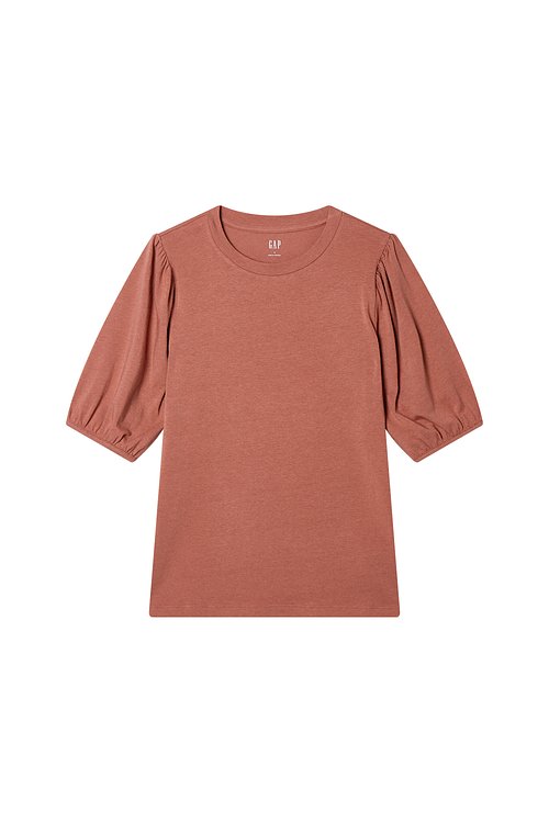 Gap Adults갭 여성 소프트 퍼프 슬리브 탑 Sivillage 에스아이빌리지