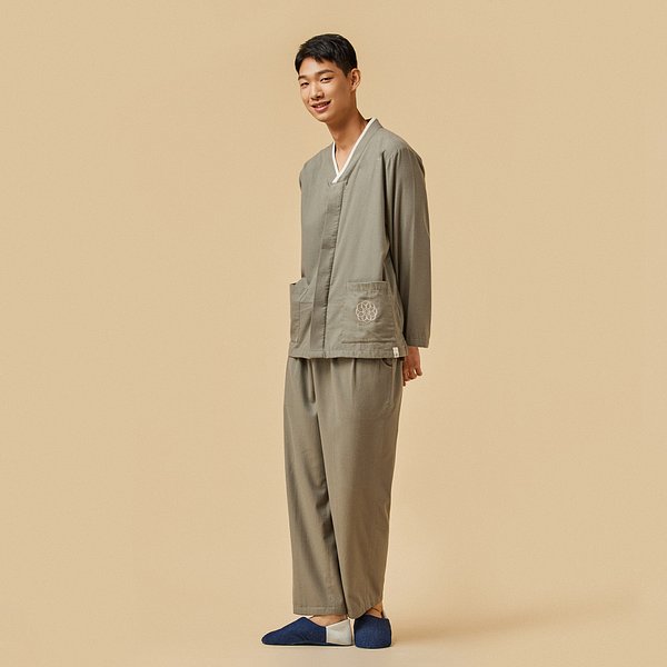 Jaju자주 남 자주롭다 한복 플란넬 파자마 셔츠 Sivillage 에스아이빌리지