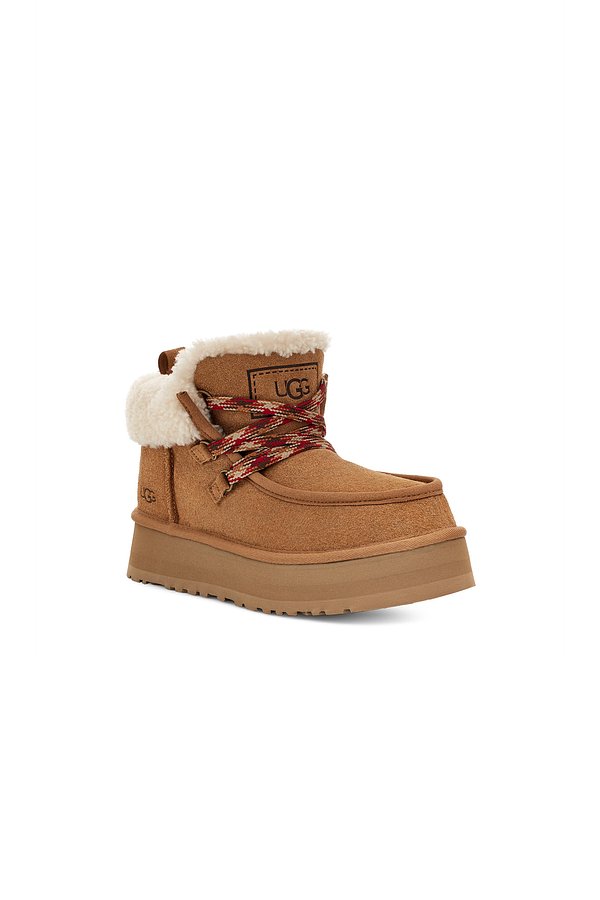 Ugg어그 For Women 컬리 칼라 플랫폼 부츠 펀카라 캐빈 커프 Sivillage 에스아이빌리지
