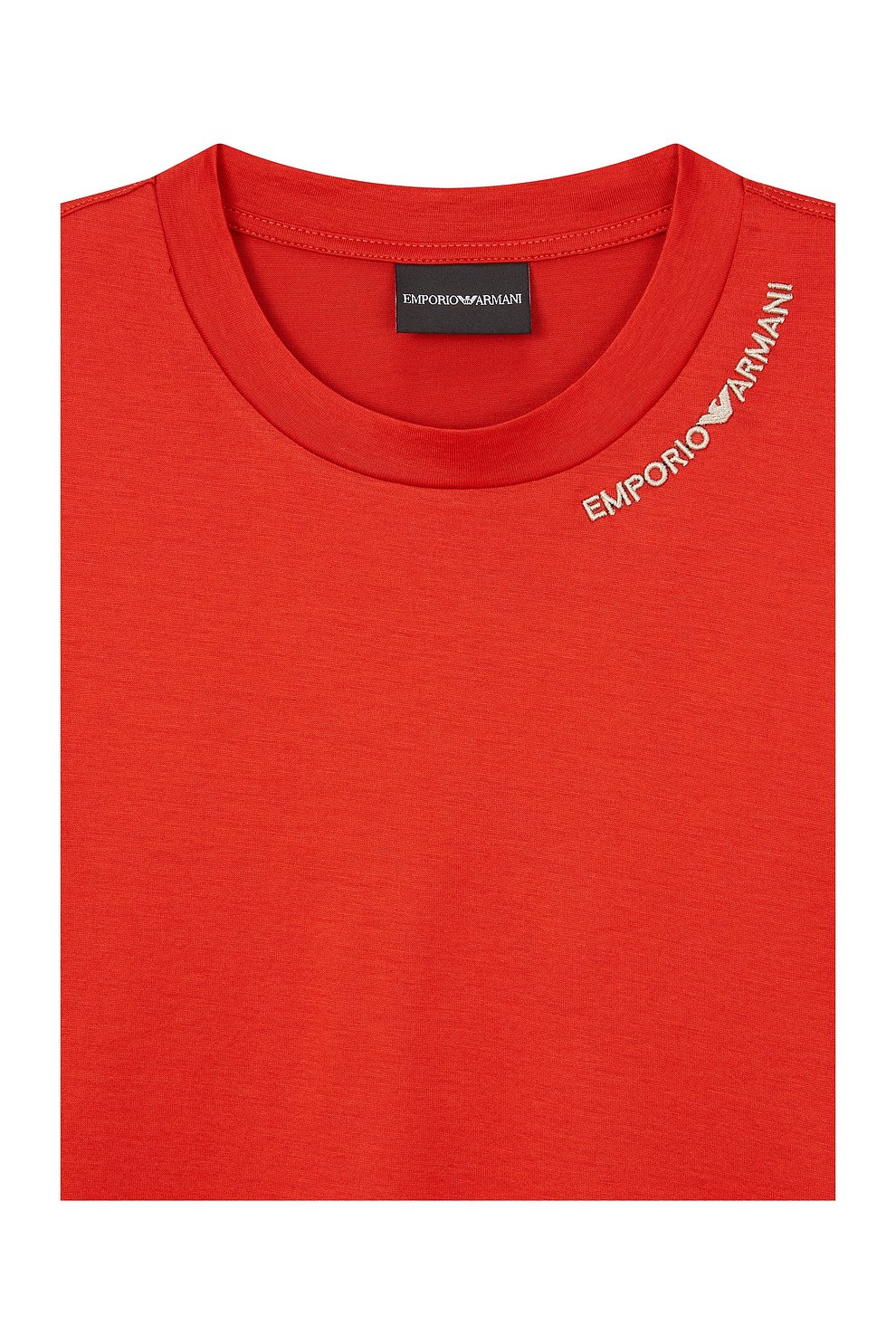 Emporio Armani엠포리오 아르마니 남성 자수 풀 로고 리오셀 티셔츠 Sivillage 에스아이빌리지