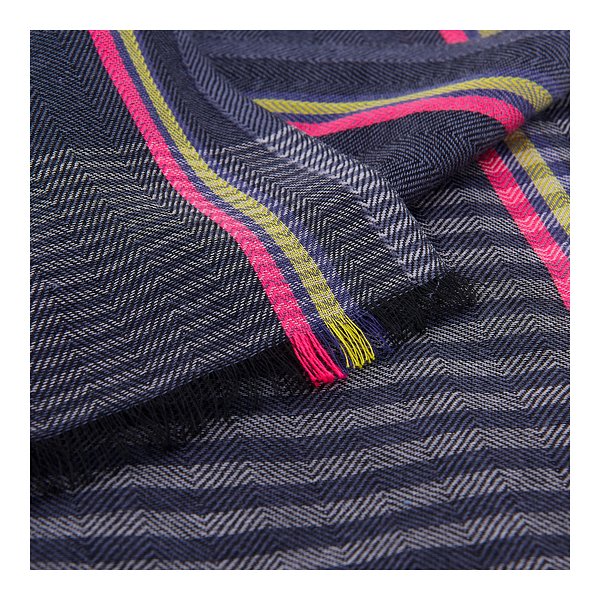 Ps Paul Smith 헤링본 스트라이프 프린지 스카프 Sivillage