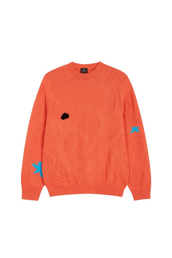 Paul Smith폴스미스 Ps Paul Smith 플라워 조직 크루넥 스웨터 Sivillage 에스아이빌리지