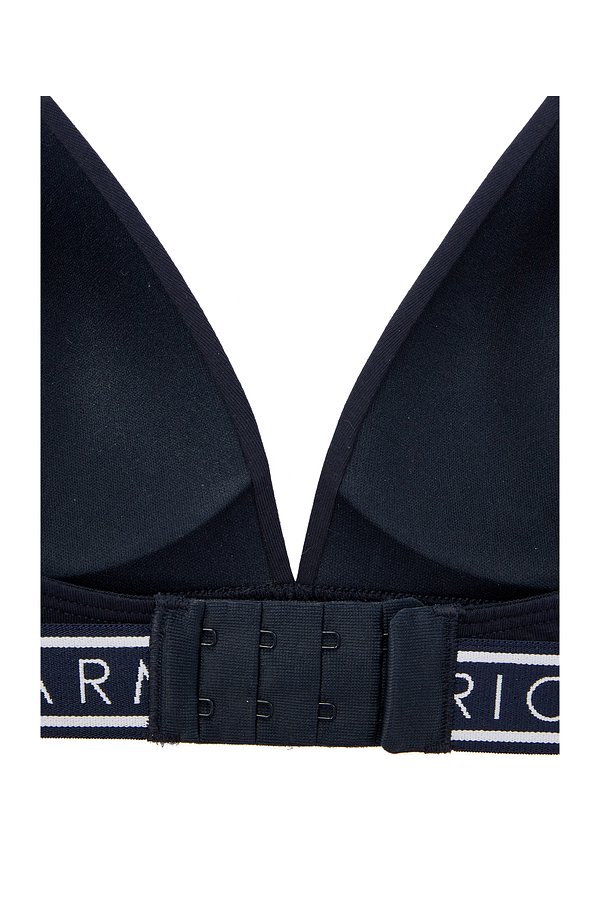 Emporio Armani Underwear엠포리오 아르마니 언더웨어 여성 로고 밴딩 패디드 딥 트라이앵글 브라 Si