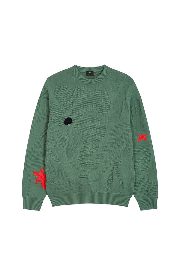 Paul Smith폴스미스 Ps Paul Smith 플라워 조직 크루넥 스웨터 Sivillage 에스아이빌리지