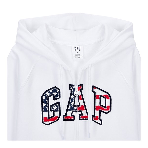 Gap Adults갭 ★갭 여성 21년 Spring★ 성조기 로고 래글런 후드 집업 Sivillage 에스아이빌리지