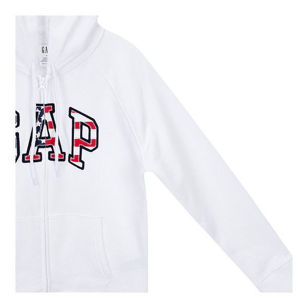 Gap Adults갭 ★갭 여성 21년 Spring★ 성조기 로고 래글런 후드 집업 Sivillage 에스아이빌리지