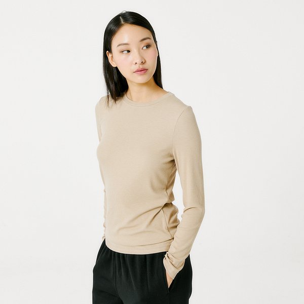 Jaju자주 여 Jaju Heat 라운드넥 티셔츠 Sivillage 에스아이빌리지