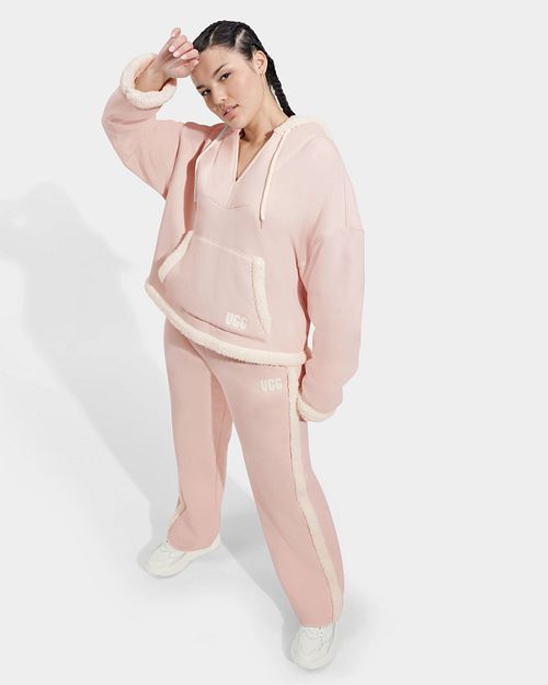 Ugg어그 For Women 트리밍 플리스 집업 샤론 본디드 플리스 풀오버 Sivillage 에스아이빌리지