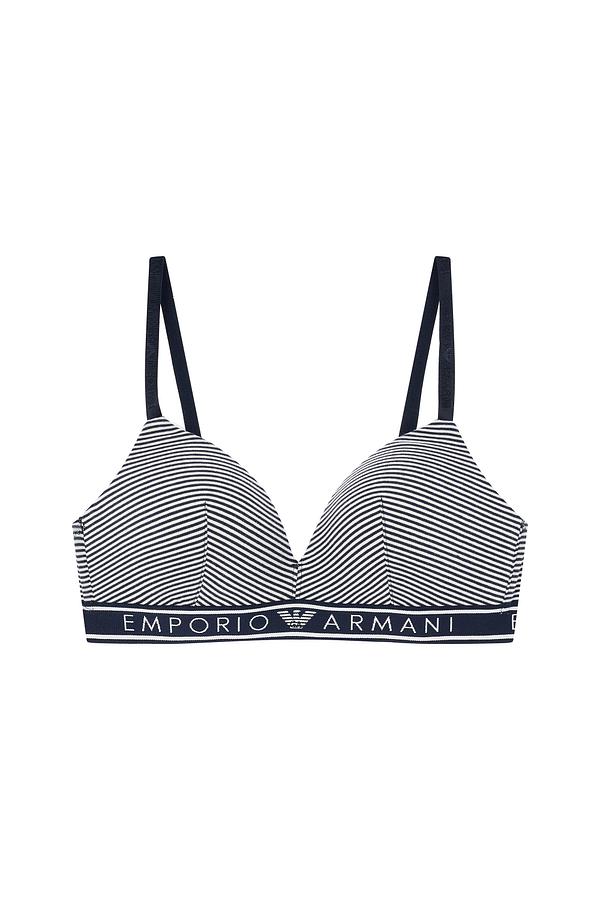 Emporio Armani Underwear엠포리오 아르마니 언더웨어 패턴드 로고 밴딩 패디드 트라이앵글 브라 And 브리프
