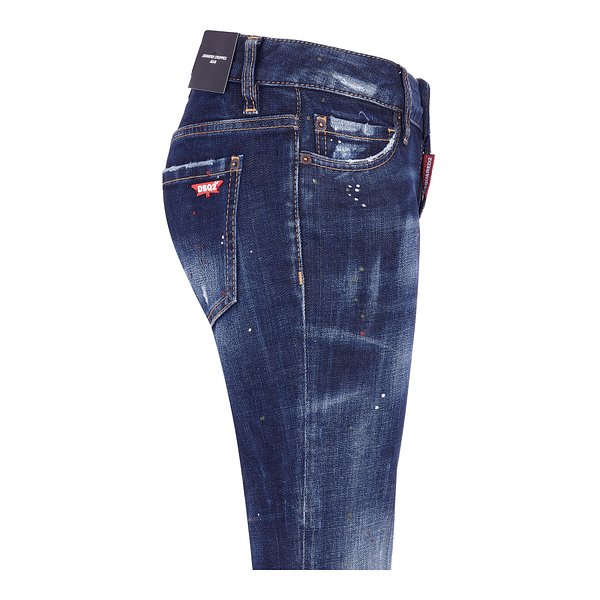 Dsquared2디스퀘어드2 컬러 페인팅 데미지 데님팬츠 Jennifer Cropped Sivillage 에스