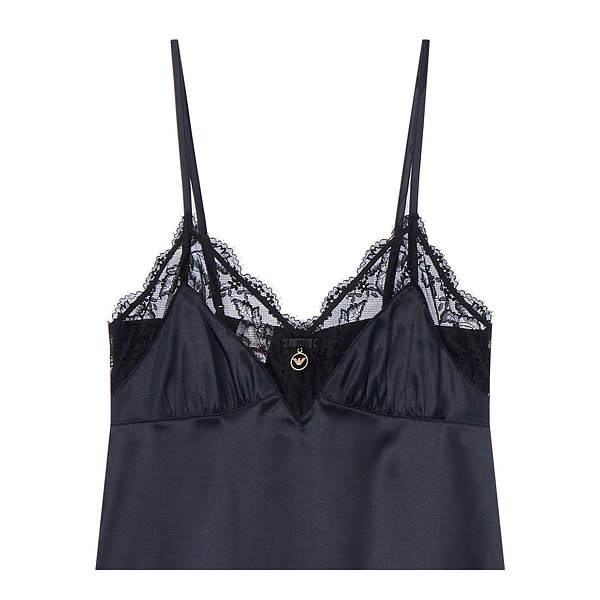 Emporio Armani Underwear엠포리오 아르마니 언더웨어 여성 프리미엄 새틴 레이스 슬립 Si