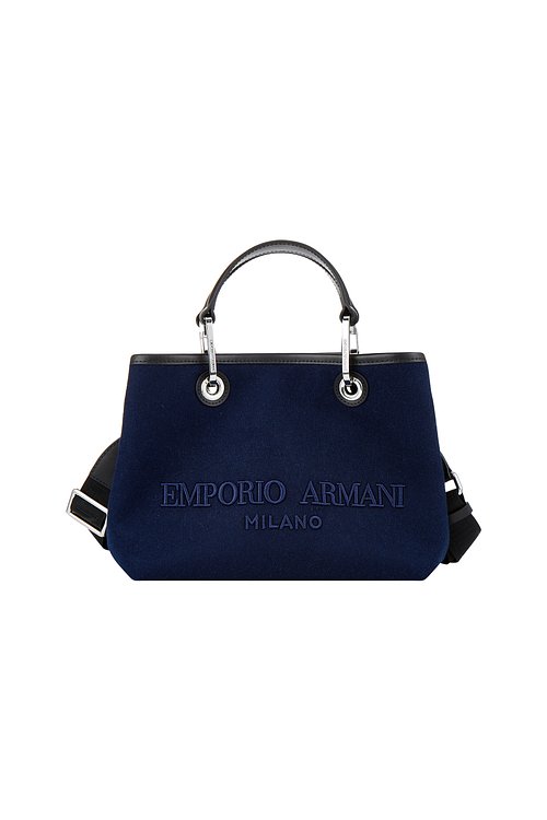 Emporio Armani엠포리오 아르마니 여성 자수 로고 펠트 스몰 쇼퍼백 Sivillage 에스아이빌리지