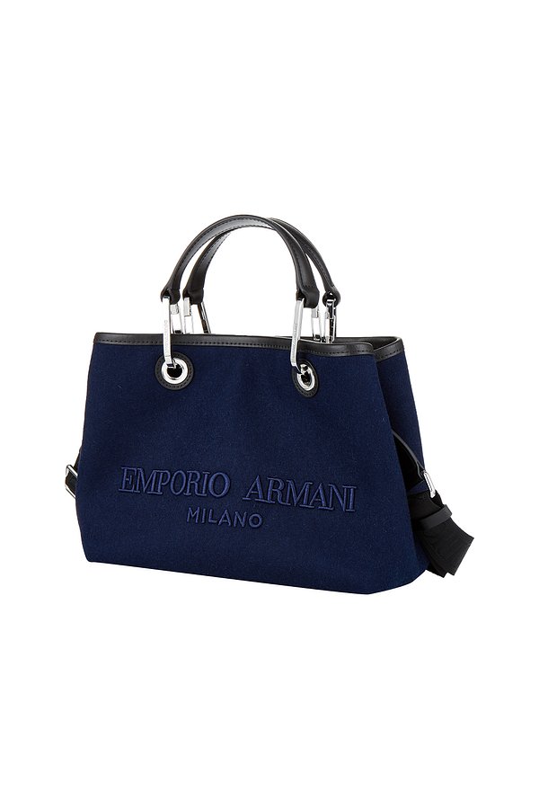 Emporio Armani엠포리오 아르마니 자수 로고 펠트 스몰 쇼퍼백 Sivillage 에스아이빌리지