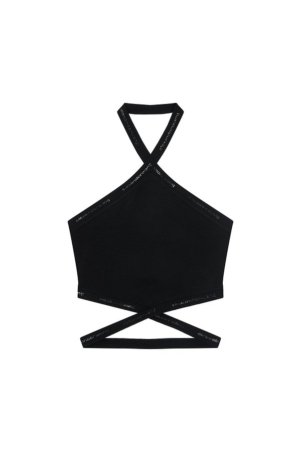 Alexander Wang알렉산더왕 Alexanderwangt 로고 스트랩 홀터 탑 Sivillage 에스아이빌리지