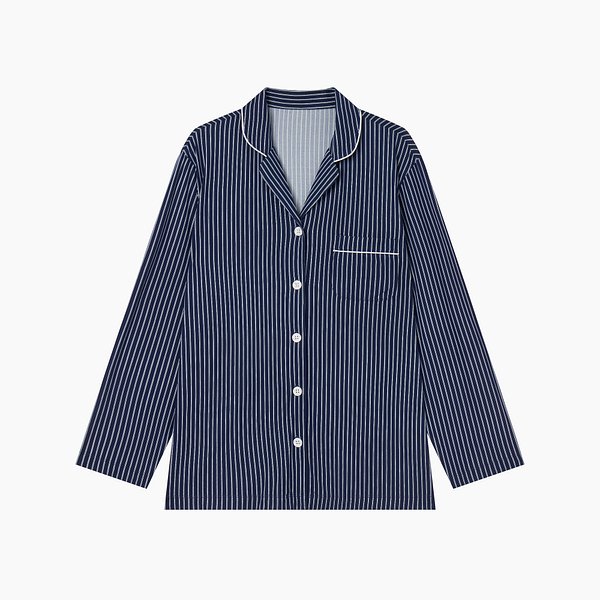 Jaju자주 여 보드라운 피치스킨 스트라이프 10부 파자마 세트 Sivillage 에스아이빌리지