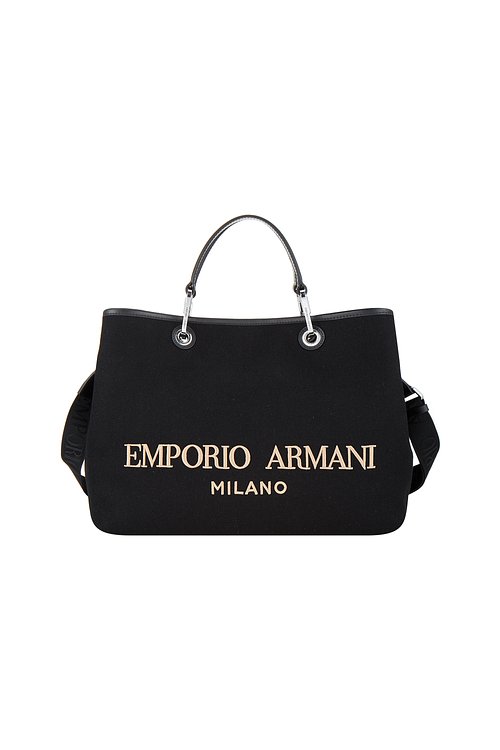 Emporio Armani엠포리오 아르마니 여성 자수 로고 펠트 미디엄 쇼퍼백 Sivillage 에스아이빌리지