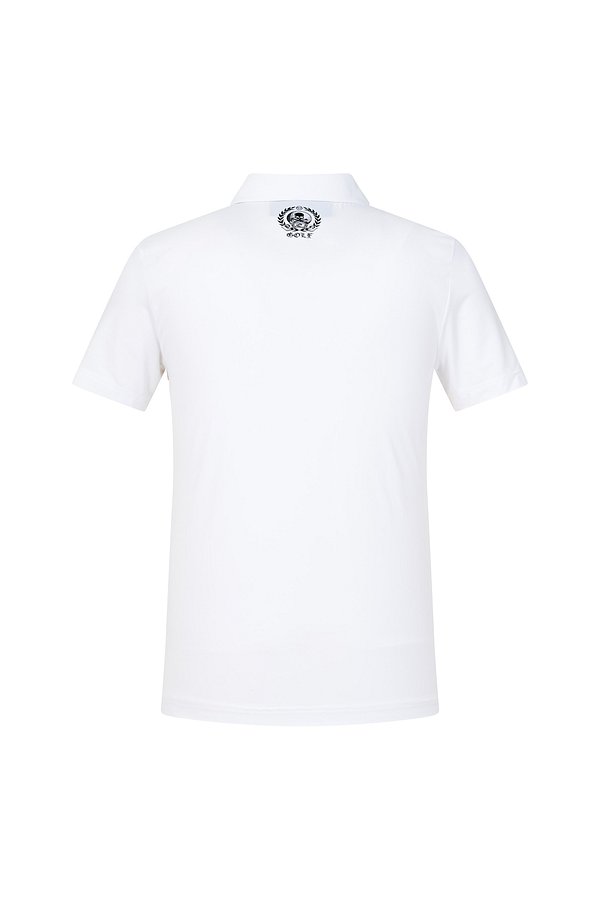 Philipp Plein Golf필립플레인 골프 Men 빅 P 고딕 숏 슬리브 폴로 셔츠 Sivillage 에스