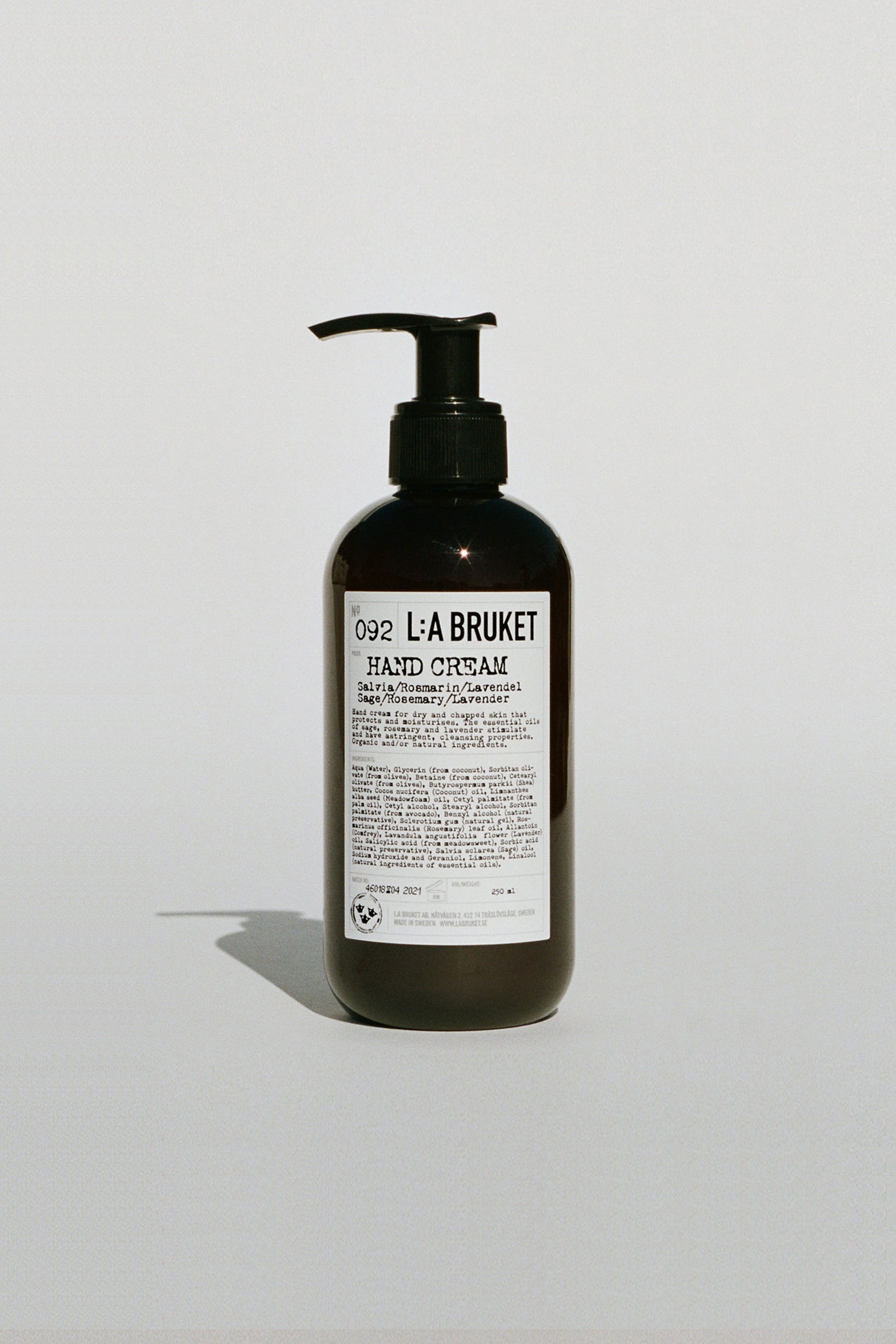 La Bruket 라부르켓 핸드 크림 세이지 로즈마리 라벤더 240ml S I Village 에스아이빌리지