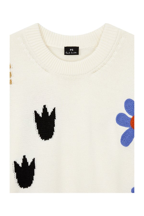 Paul Smith폴스미스 Ps Paul Smith 여성 코튼 플라워 크루넥 니트 Sivillage 에스아이빌리지