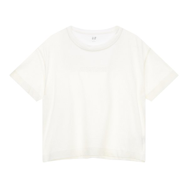 Gap Adults갭 ★갭 여성 20년 Spring★ 디보싱 로고 박시 티셔츠 Sivillage 에스아이빌리지