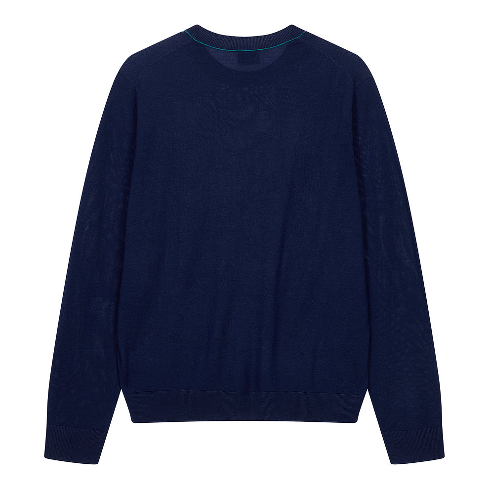 Paul Smith폴스미스 Ps Paul Smith 배색 라인 크루넥 울 니트 Sivillage 에스아이빌리지